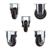China 4 Inch One Direction Medium Duty Casters Zinc Plated Surface for sale