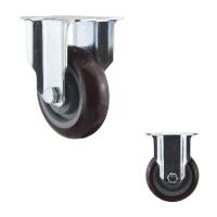 China 4 Inch One Direction Medium Duty Casters Zinc Plated Surface for sale