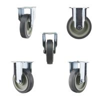 China 125mm Size Wheel Medium Duty Casters 220lbs Load Capacity for sale