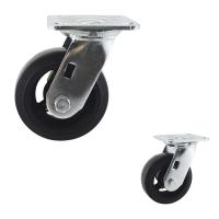 China Trolley Wheel 5 Inch Swivel Plate Heavy Duty Casters for sale