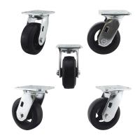 China Trolley Wheel 5 Inch Swivel Plate Heavy Duty Casters for sale