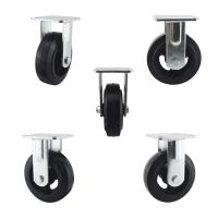 China 150mm Iron Core Heavy Duty Casters Logo Customizable for sale