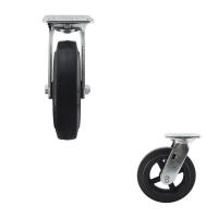 China 8 Inch Big Wheel Swivel Plate Hollow Core Heavy Duty Casters for sale