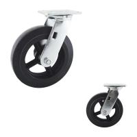 China 8 Inch Big Wheel Swivel Plate Hollow Core Heavy Duty Casters for sale