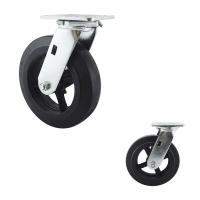 China 8 Inch Big Wheel Swivel Plate Hollow Core Heavy Duty Casters for sale