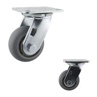 China TPR 4x2 Inch Arc Tread Top Plate Swivel Heavy Duty Casters for sale