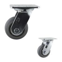 China TPR 4x2 Inch Arc Tread Top Plate Swivel Heavy Duty Casters for sale
