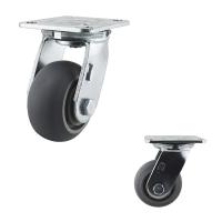 China TPR 4x2 Inch Arc Tread Top Plate Swivel Heavy Duty Casters for sale
