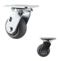 China TPR 4x2 Inch Arc Tread Top Plate Swivel Heavy Duty Casters for sale