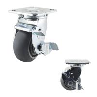 China 100mm soft Thermoplastic Rubber Heavy Duty Lockable Casters for sale