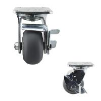 China 100mm soft Thermoplastic Rubber Heavy Duty Lockable Casters for sale