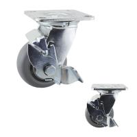 China 100mm soft Thermoplastic Rubber Heavy Duty Lockable Casters for sale