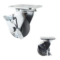 China 100mm soft Thermoplastic Rubber Heavy Duty Lockable Casters for sale
