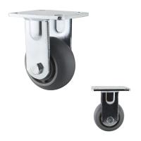 China Rigid 440LBS 4 Inch Rubber Swivel Caster Wheels Silent Floor Protecting for sale