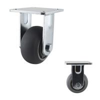 China Rigid 440LBS 4 Inch Rubber Swivel Caster Wheels Silent Floor Protecting for sale
