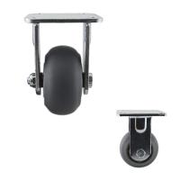 China Rigid 440LBS 4 Inch Rubber Swivel Caster Wheels Silent Floor Protecting for sale