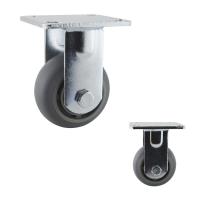 China Rigid 440LBS 4 Inch Rubber Swivel Caster Wheels Silent Floor Protecting for sale