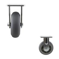 China Thermoplastic Rubber 150mm 250kg Rigid Directional Locking Swivel Casters for sale