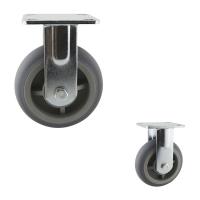 China Thermoplastic Rubber 150mm 250kg Rigid Directional Locking Swivel Casters for sale