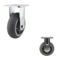 China Thermoplastic Rubber 150mm 250kg Rigid Directional Locking Swivel Casters for sale