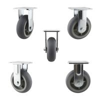 China Thermoplastic Rubber 150mm 250kg Rigid Directional Locking Swivel Casters for sale