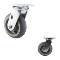 China 6 Inch  550LBS Heavy Duty Industrial Locking Swivel Plate Caster Wheels for sale