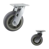 China 6 Inch  550LBS Heavy Duty Industrial Locking Swivel Plate Caster Wheels for sale