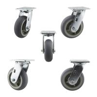 China 6 Inch  550LBS Heavy Duty Industrial Locking Swivel Plate Caster Wheels for sale