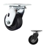 China Hard 100mm Diameter High Temperature Caster Wheels With Roller Bearing for sale