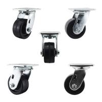 China Hard 100mm Diameter High Temperature Caster Wheels With Roller Bearing for sale