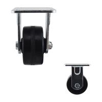 China OEM Zinc Painted 4 Inch 660LBS Loaded Rigid Phenolic Castor Wheel for sale