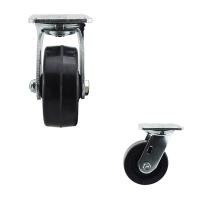 China Black Heat Resistant swivel Oven Trolley 5 Inch Replacement Caster Wheels for sale