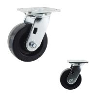 China Black Heat Resistant swivel Oven Trolley 5 Inch Replacement Caster Wheels for sale