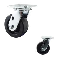 China Black Heat Resistant swivel Oven Trolley 5 Inch Replacement Caster Wheels for sale