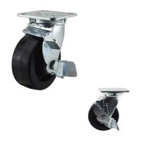 China 125mm Diameter 770LBS Swivel Lock Heat Resistant Caster Wheels for sale