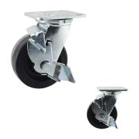 China 125mm Diameter 770LBS Swivel Lock Heat Resistant Caster Wheels for sale