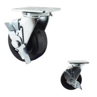 China 125mm Diameter 770LBS Swivel Lock Heat Resistant Caster Wheels for sale