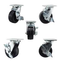 China 125mm Diameter 770LBS Swivel Lock Heat Resistant Caster Wheels for sale