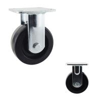 China Flat Tread Plate Mount 350kg Capacity 125mm 5 Inch Phenolic Rigid Caster for sale
