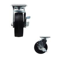China 880LBS Drying Rack Side Brake Swivel 6 Inch Phenolic Caster Wheels for sale