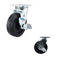 China 880LBS Drying Rack Side Brake Swivel 6 Inch Phenolic Caster Wheels for sale
