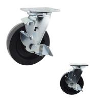 China 880LBS Drying Rack Side Brake Swivel 6 Inch Phenolic Caster Wheels for sale