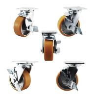 China Aluminium  5 Inch Side Lock Heavy Duty Casters With Ball Bearing for sale