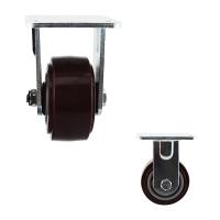 China PU 4 Inch Replacement 440LBS PP Core Heavy Duty Rigid Casters for sale