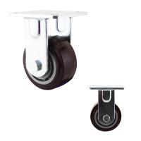 China PU 4 Inch Replacement 440LBS PP Core Heavy Duty Rigid Casters for sale