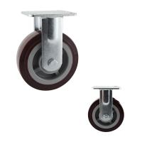 China Industrial Cart 150mm Fixed Type	Heavy Duty Ball Bearing Wheels for sale