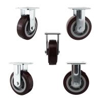China Industrial Cart 150mm Fixed Type	Heavy Duty Ball Bearing Wheels for sale