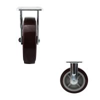 China 8 Inch FLat Tread PU Wheel 660LBS Dolly  Heavy Duty Casters for sale
