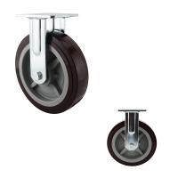 China 8 Inch FLat Tread PU Wheel 660LBS Dolly  Heavy Duty Casters for sale