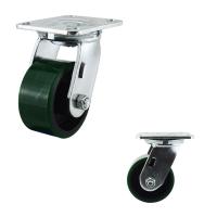 China 4x2 Inch Green 360 Degree Rotating Iron Core Heavy Duty Casters for sale